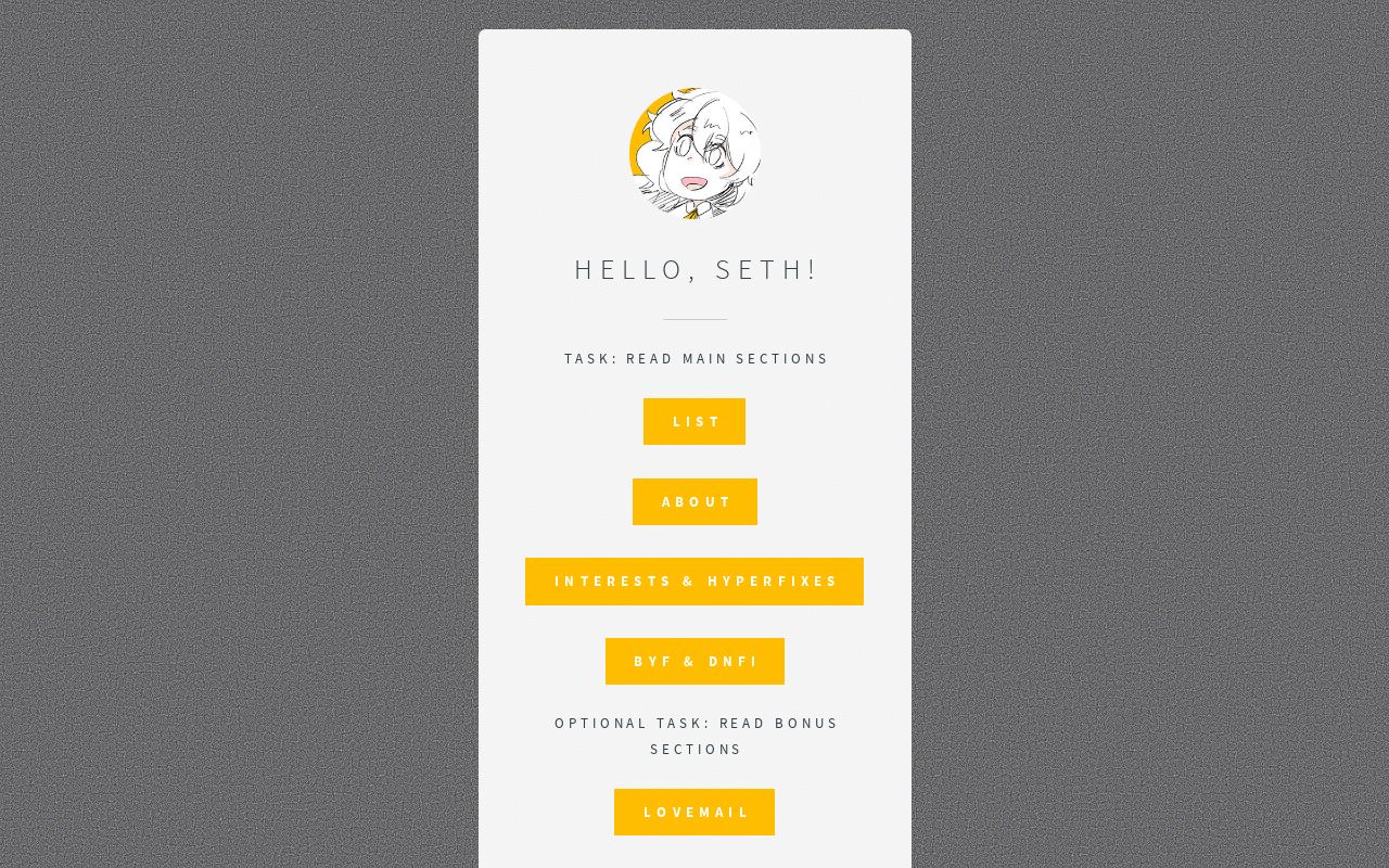 Hello, Seth!